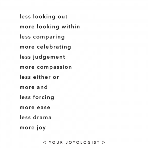 more/less | Your Joyologist